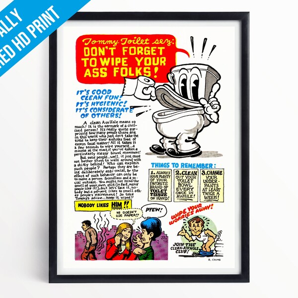 Robert Crumb Posters - Etsy UK