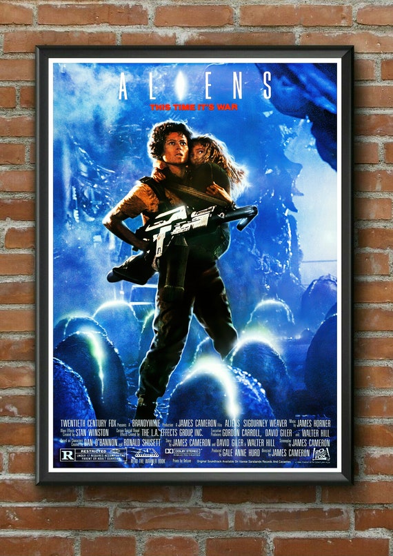 Aliens 1980's Movie Film Poster Print Picture A4 A3 A2 | Etsy