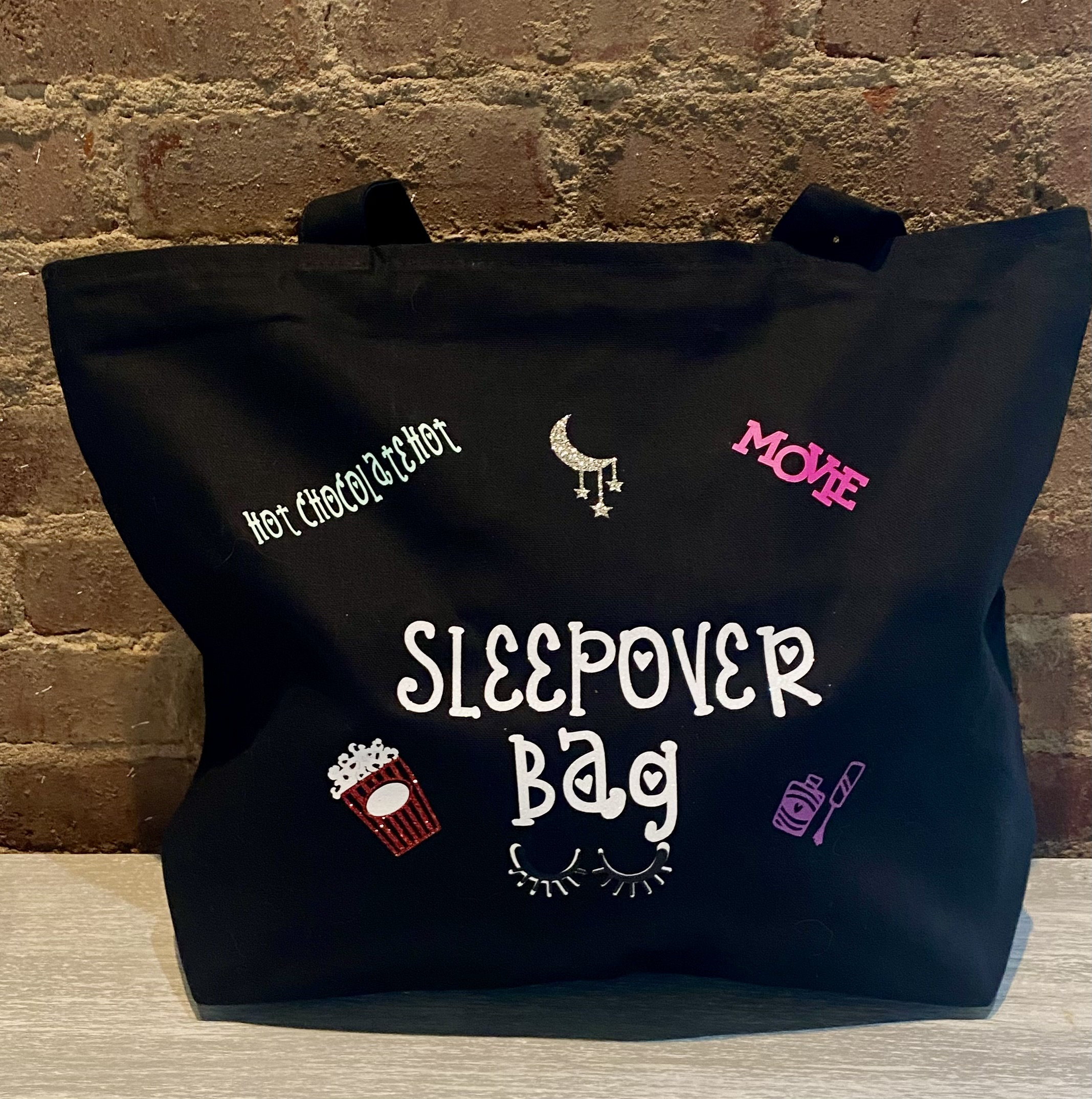 Sleepover Tote Bag/gift for a Girl/slumber Party Tote Bag/sleepover ...