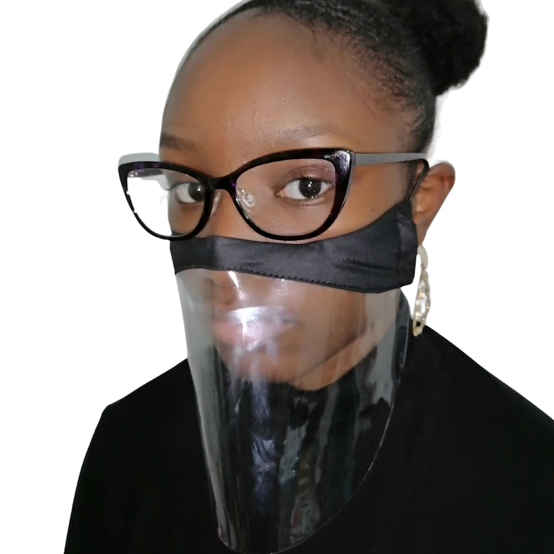 Plastic Transparent Face Masks Handmade Mouth Visor | Etsy