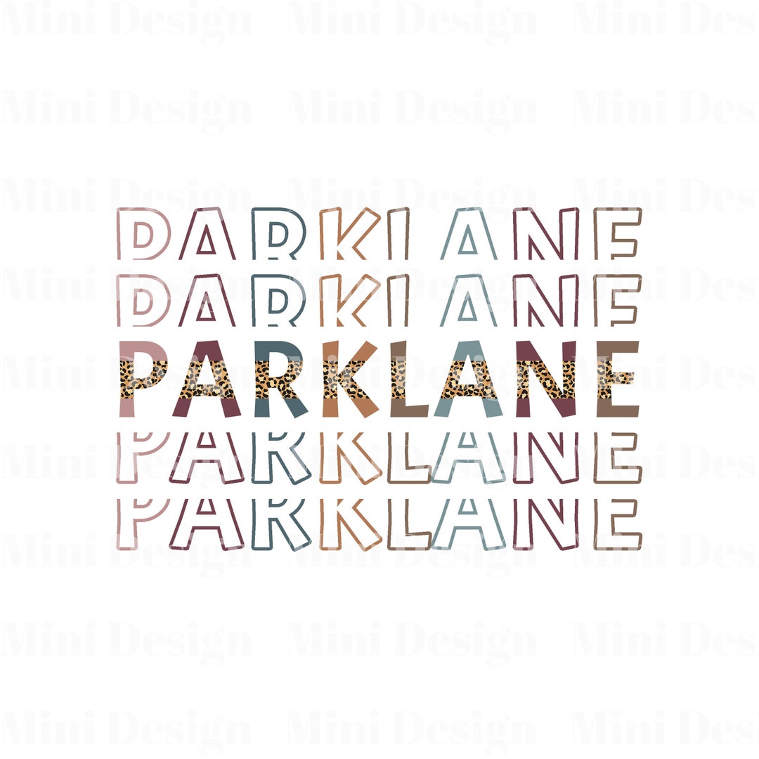 Parklane PNG, Stacked Leopard Parklane, Digital Download, Sublimation ...