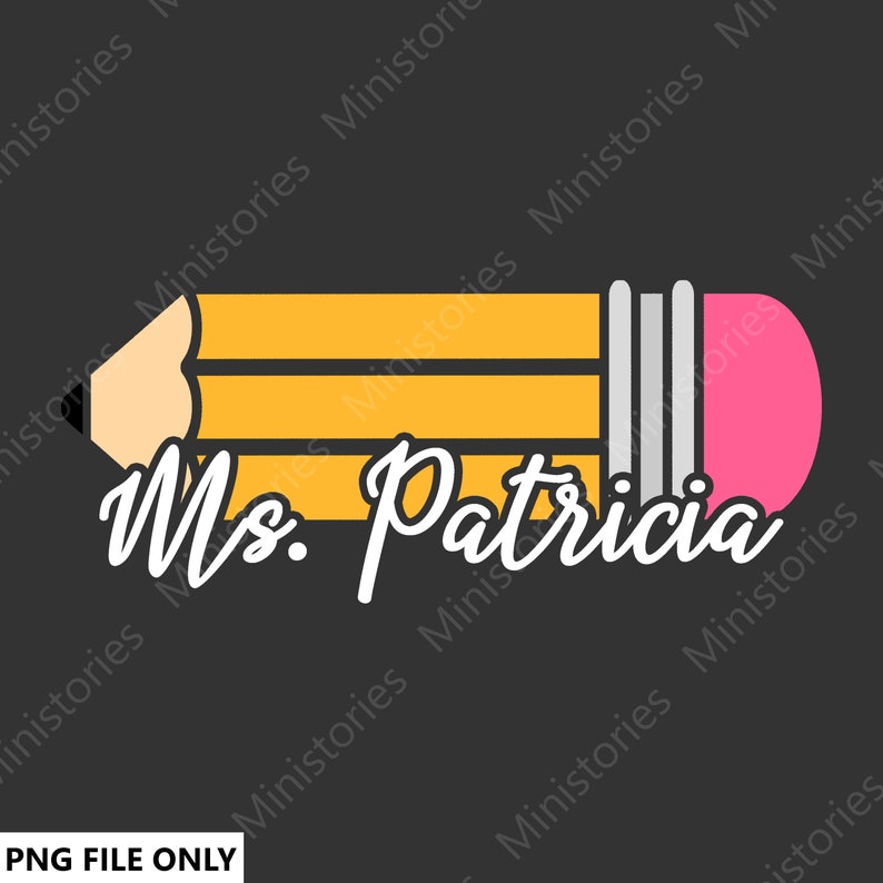 Personalized Teacher Name Pencil Back to School Elementary - Etsy