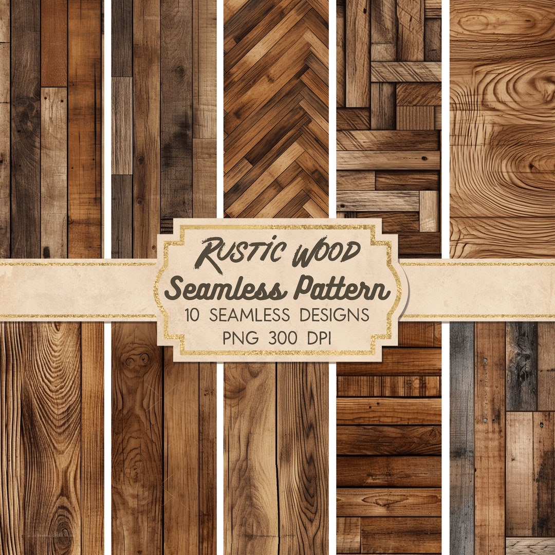 10 Rustic Wood Texture Seamless Background, Shabby Chic Distressed Wood ...