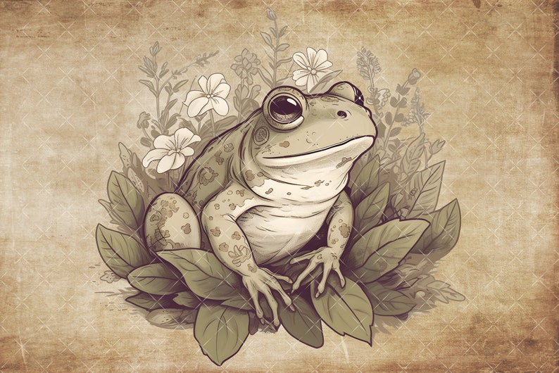 Cottagecore Frog Mushroom PNG Bundle Boho Frog Sublimation - Etsy