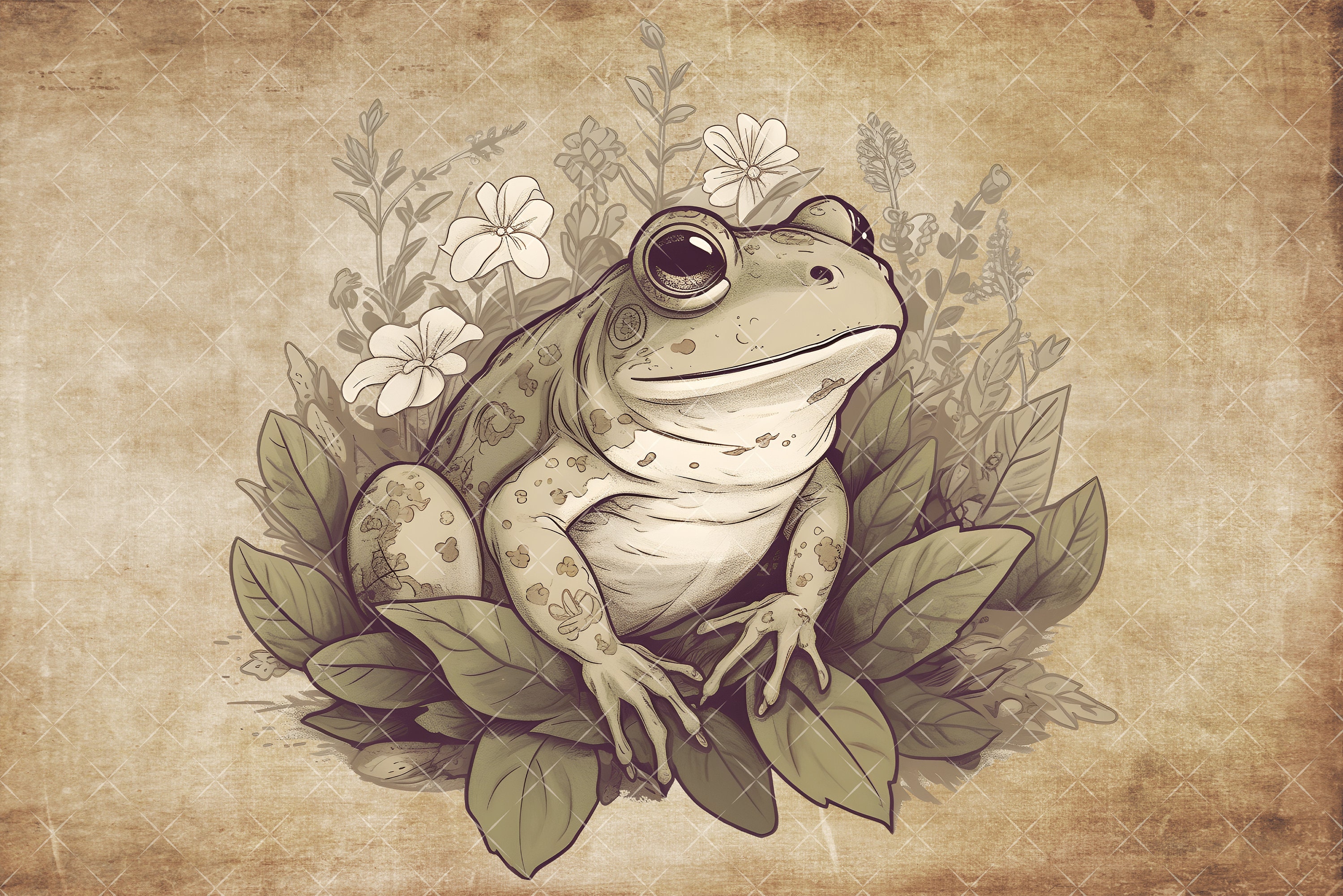 Cottagecore Frog Mushroom PNG Bundle Boho Frog Sublimation - Etsy