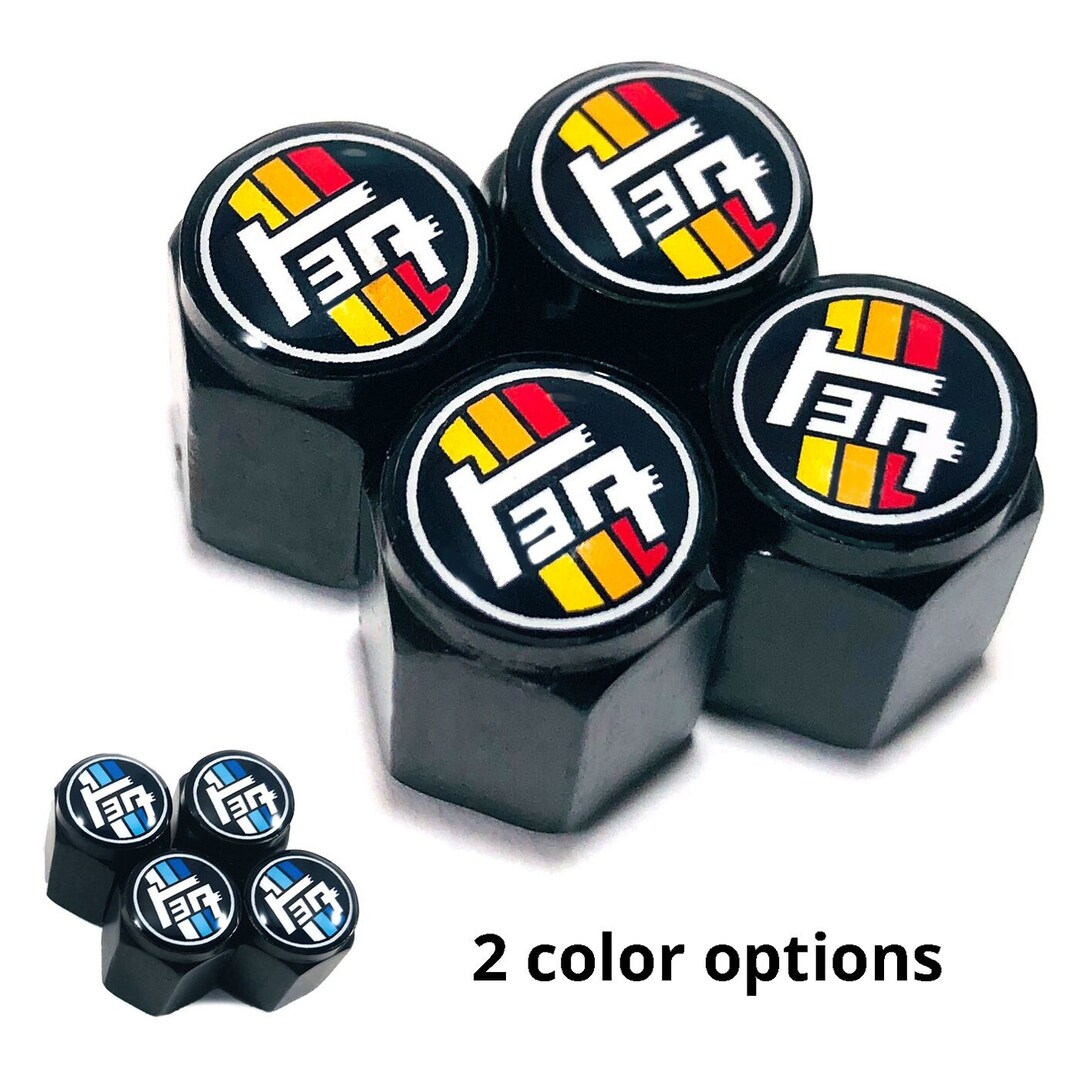 Tire Valve Stem Caps for Retro Toyota Teq Logo Land Cruiser (set of 4 ...