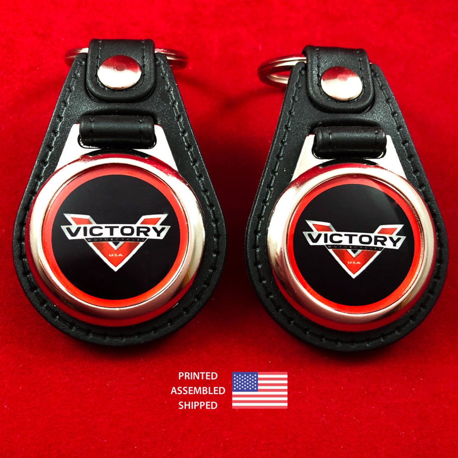 Key Fobs Key Ring Keychain for Victory Motorcycle 2-pack | Etsy