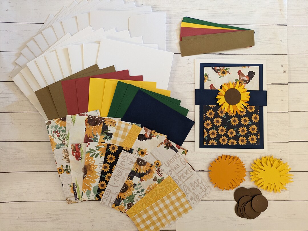 DIY Fall Cardmaking Kit for Kids or Adults, Set of 10, Autumn Kid ...