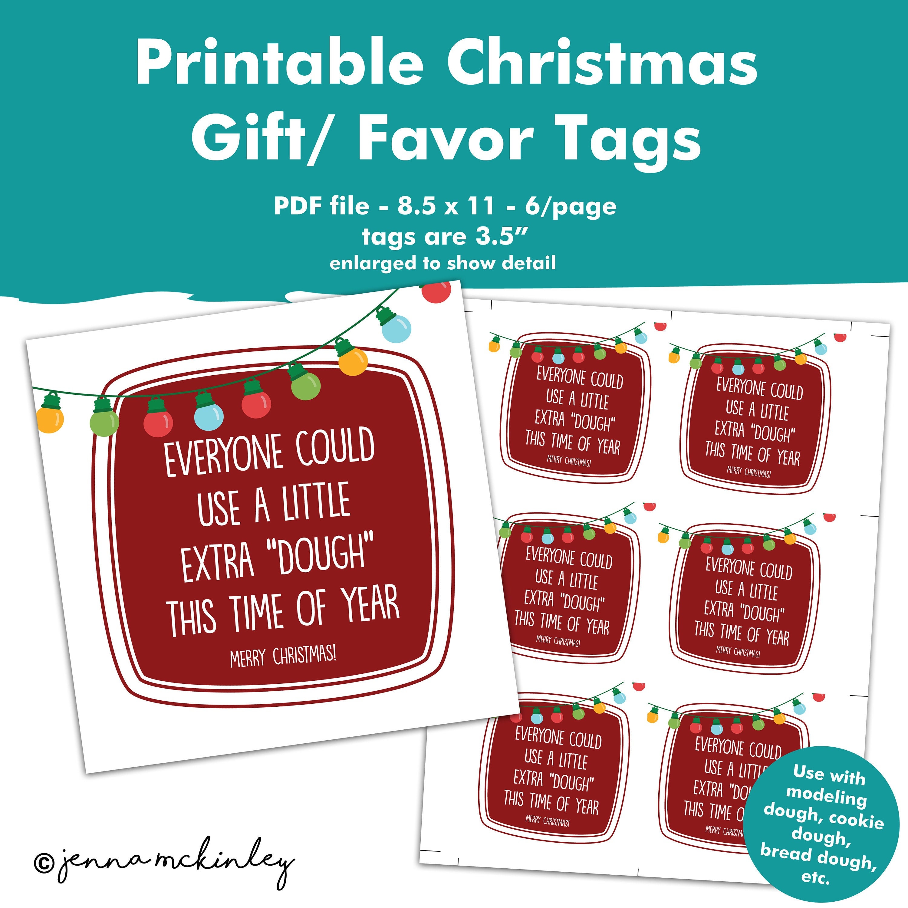 Printable "everyone Could Use A Little Extra Dough" Neighbor Gift Ideas ...