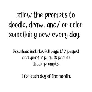 PRINTABLE October Drawing Art Journal Prompts Kit 32 Doodling Pages ...