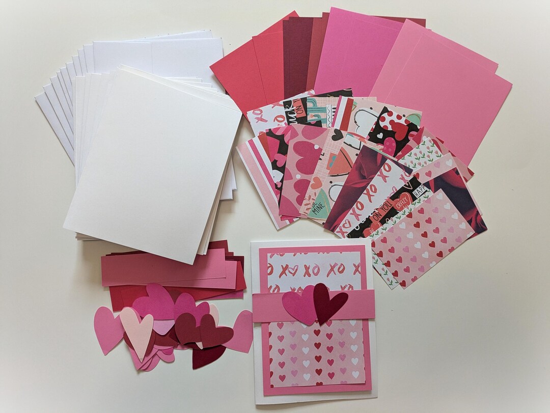 DIY Valentines Card Craft for Adults or Children, Make Your Own Cards ...
