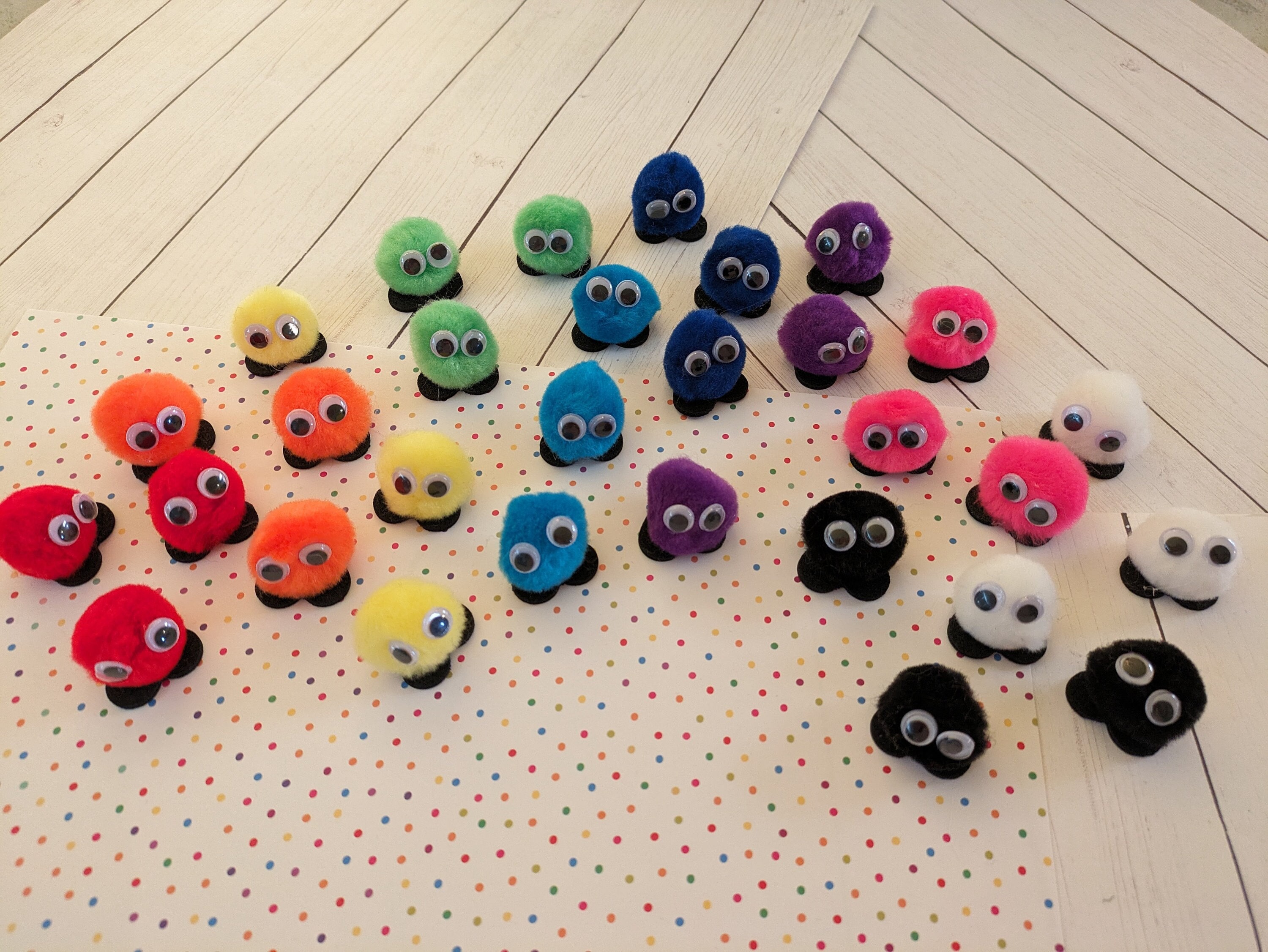 Classroom Pack Set of 30 Warm Fuzzy Critters With Poem, Pom Pom ...