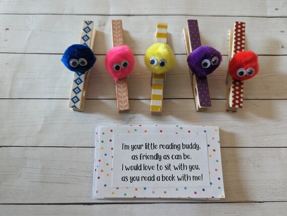 Set of 5 Reading Buddies, Reading Incentive, Classroom Management, Warm ...