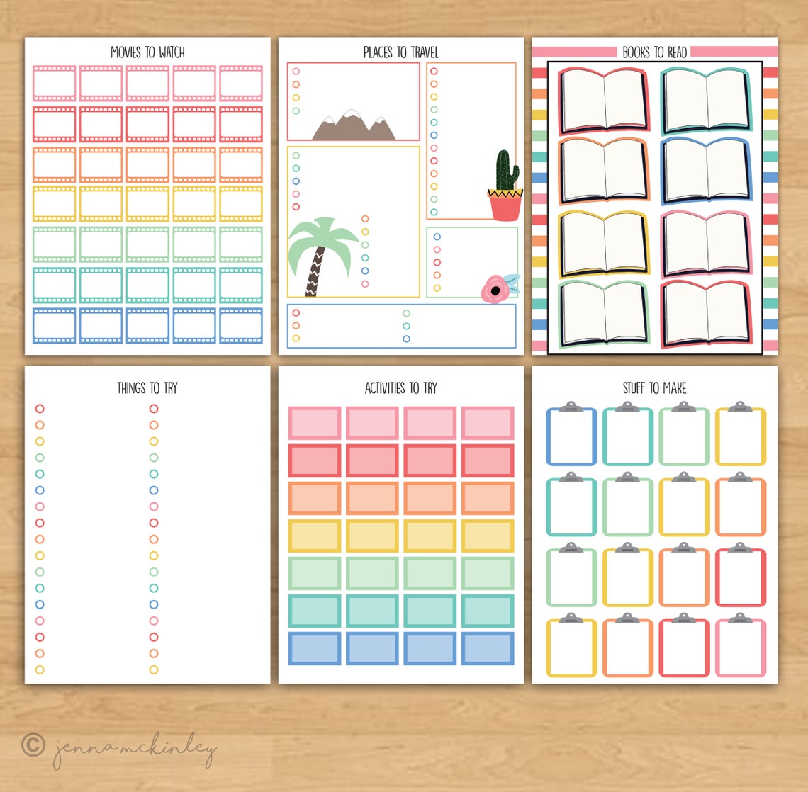 PRINTABLE Bucket List Binder Journal Set Over 20 Pages | Etsy