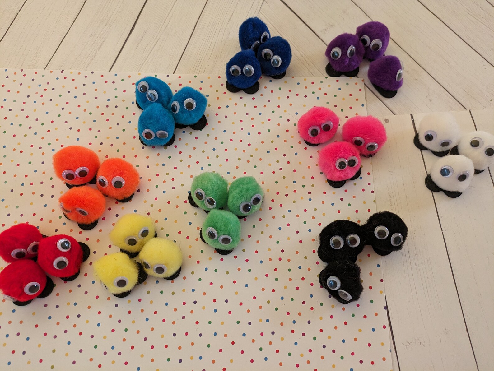 Classroom Pack Set of 30 Warm Fuzzy Critters With Poem, Pom Pom ...