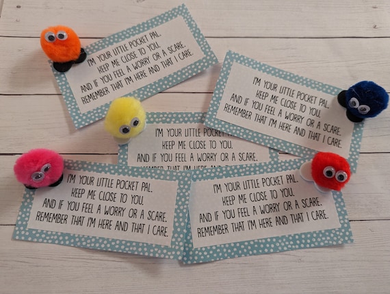 Set of 5 Pocket Pals with Poems, Worry Critters, Warm Fuzzy Friends ...