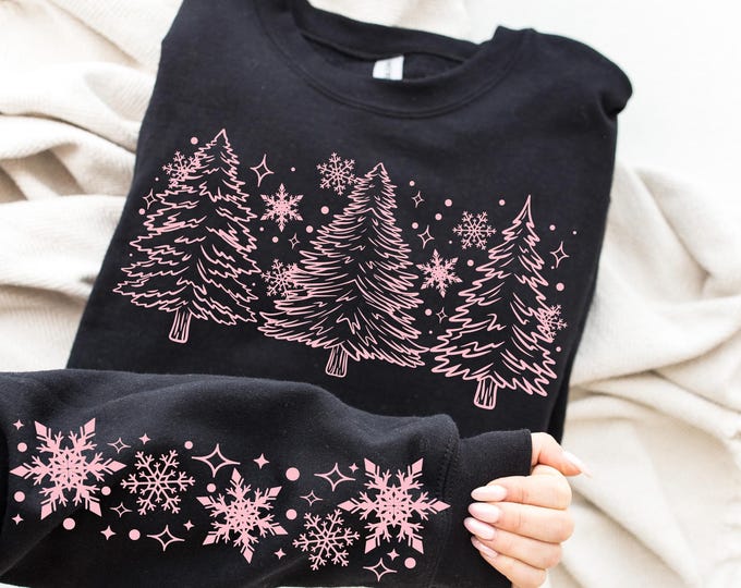 Christmas Trees Set Screen Print Transfer, Cute Easy, RTS Ready to ...