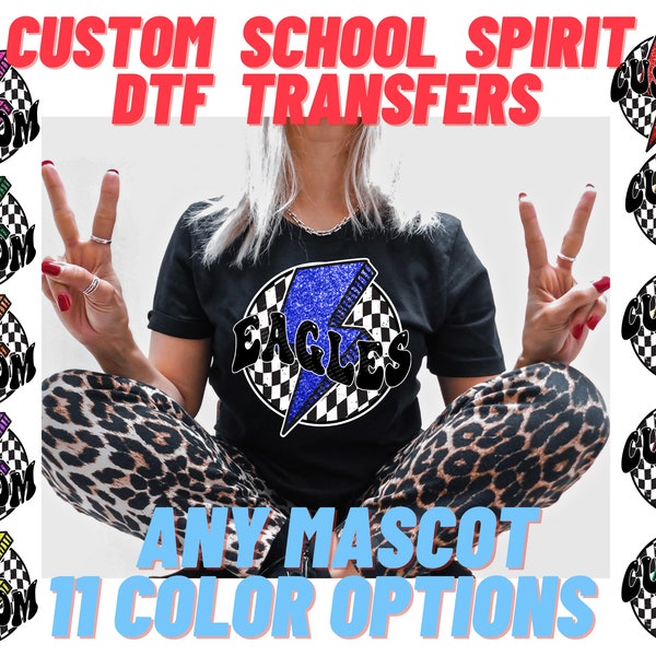 Custom School Dtf Transfer - Etsy