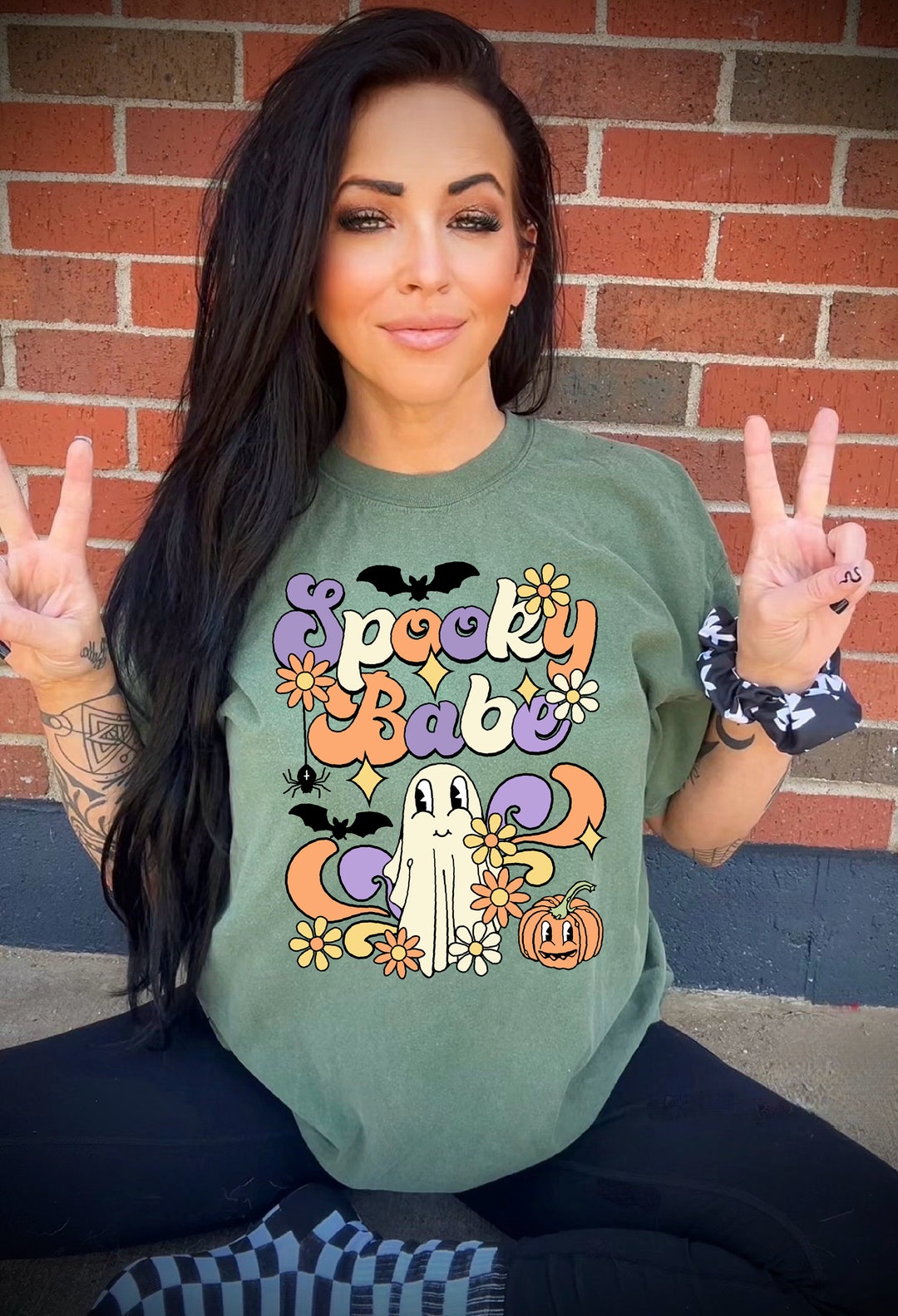Spooky Babe DTF Transfer Ready to Press, Cute Fall Transfer, Ready to ...
