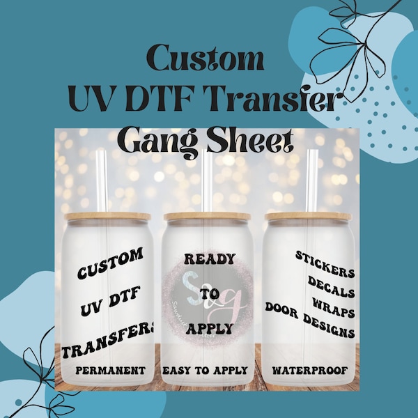 Uv Dtf Custom Transfers - Etsy