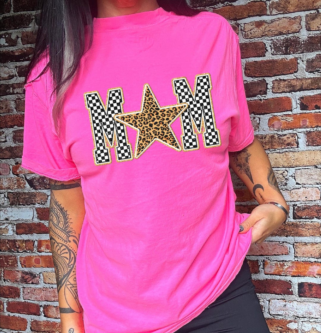 Mom Checkered RTS Dtf Ready to Press, Cute Fall Transfer, Pumpkin Spice ...