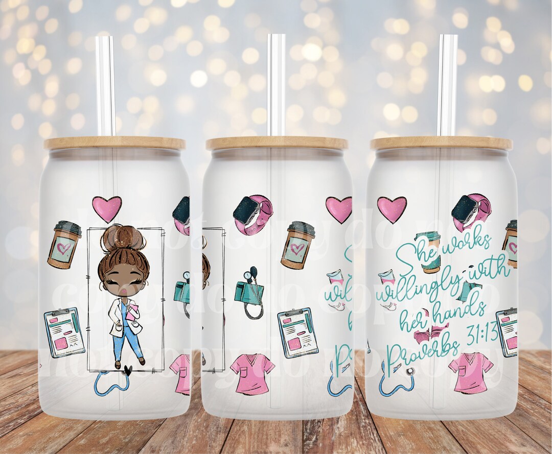 Nurse UVDTF Transfer Wrap Ready to Apply, Cute Design, RTS, Permanent ...