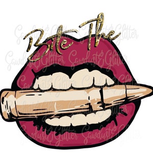 Bite the Bullet Lips Instant Download | PNG Only | Commercial and ...