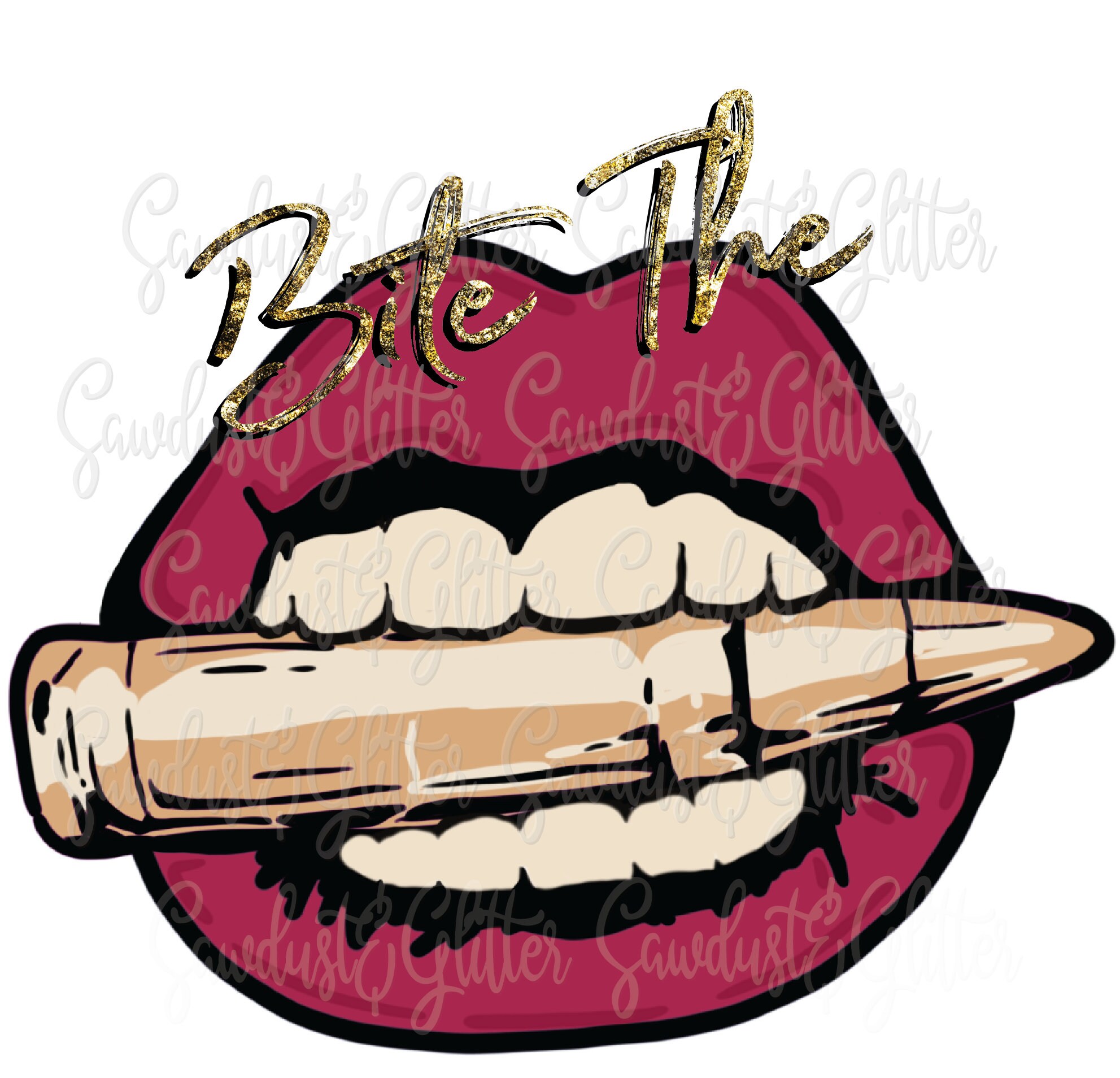 Bite the Bullet Lips Instant Download | PNG Only | Commercial and ...