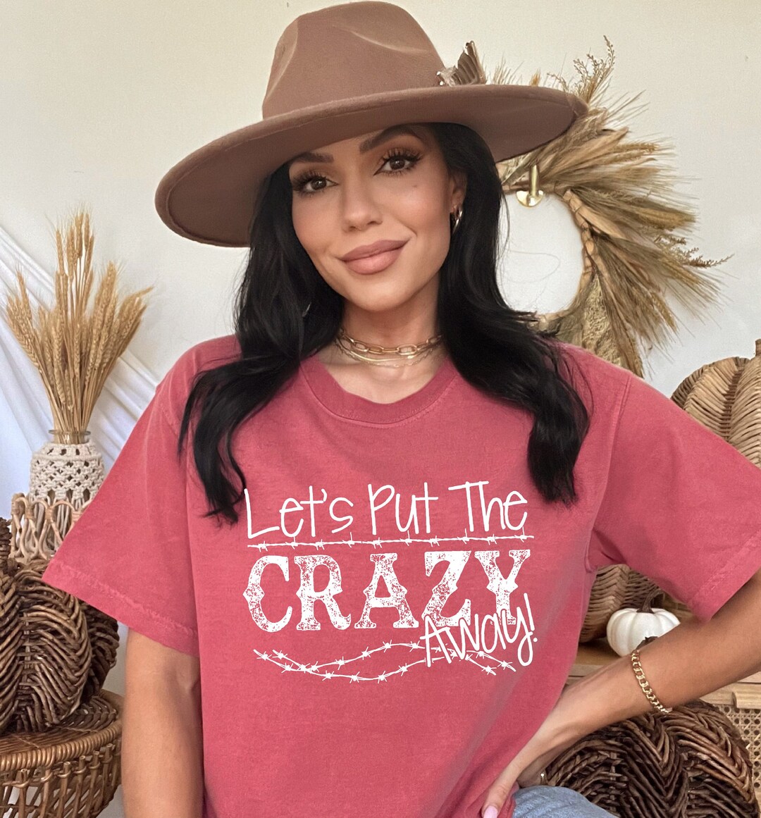 Let's Put the Crazy Away Screen Print Transfer, Ready to Press, Ready ...