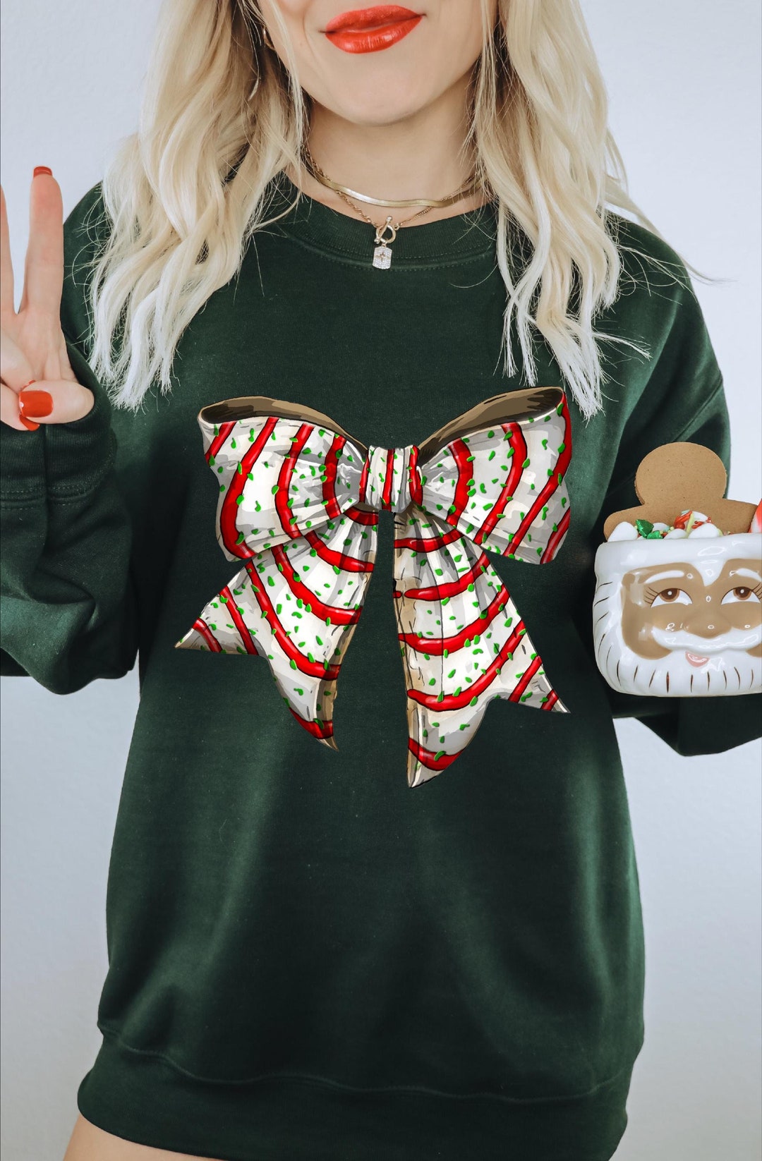 DTF Transfer Christmas Tree Bow Ready Press, RTS, Southwest Navajo ...