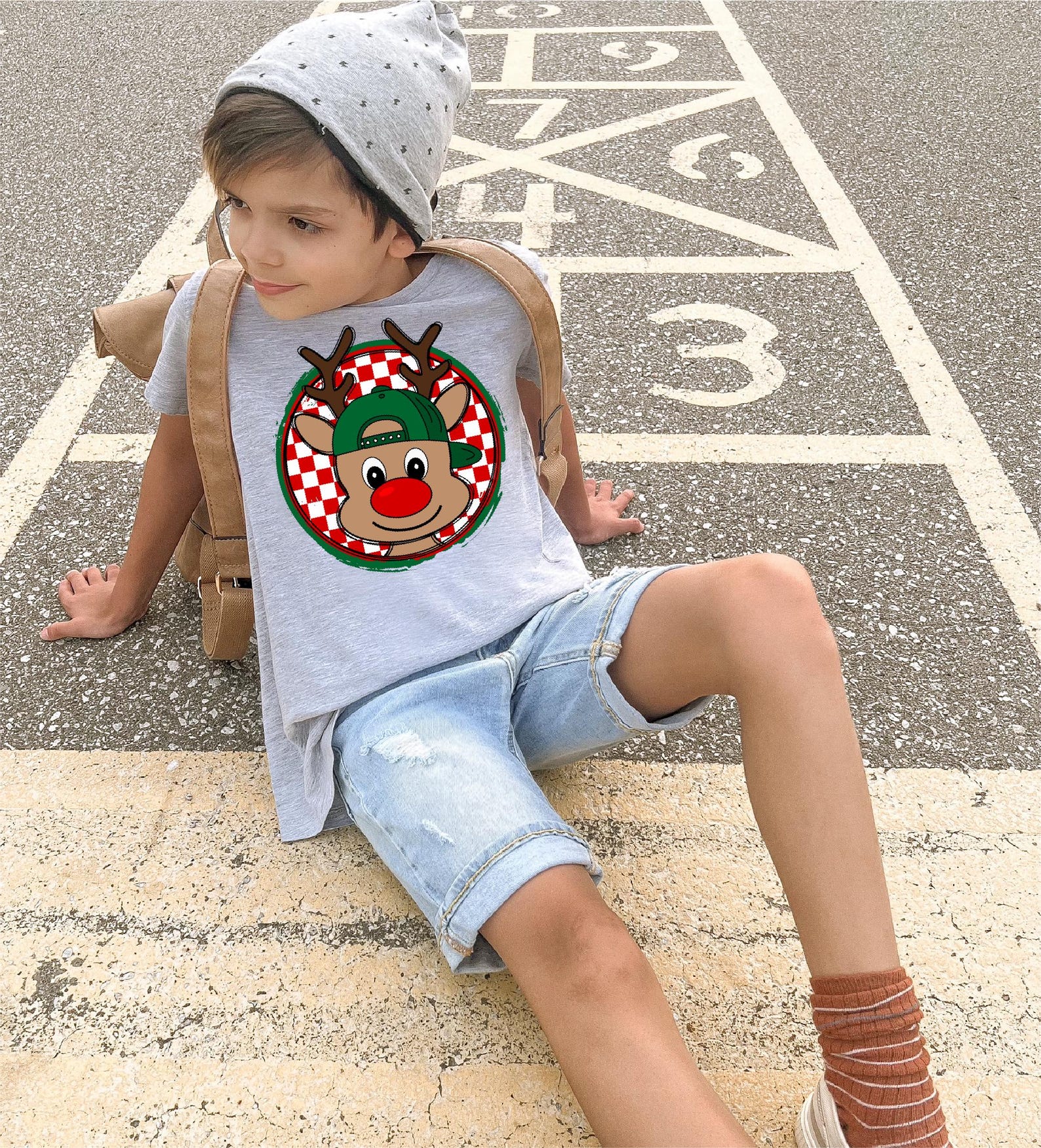 Rudolph DTF Transfer RTS Cute Christmas Transfers Southwest Trendy Ready to Press Clear Film ...