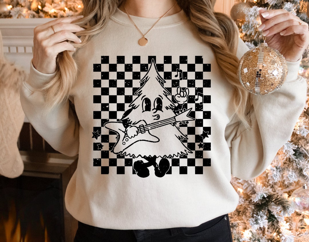 Retro Christmas Tree Screen Print Transfer Ready to Press, Ready to ...