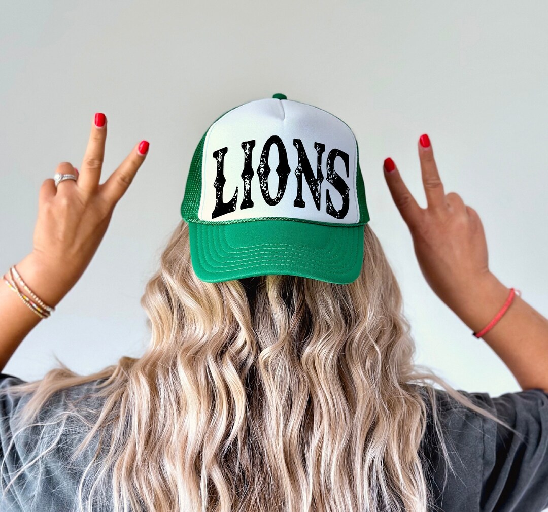 Lions Hat Screen Print Transfer, Ready to Press, Ready to Apply, Cute ...