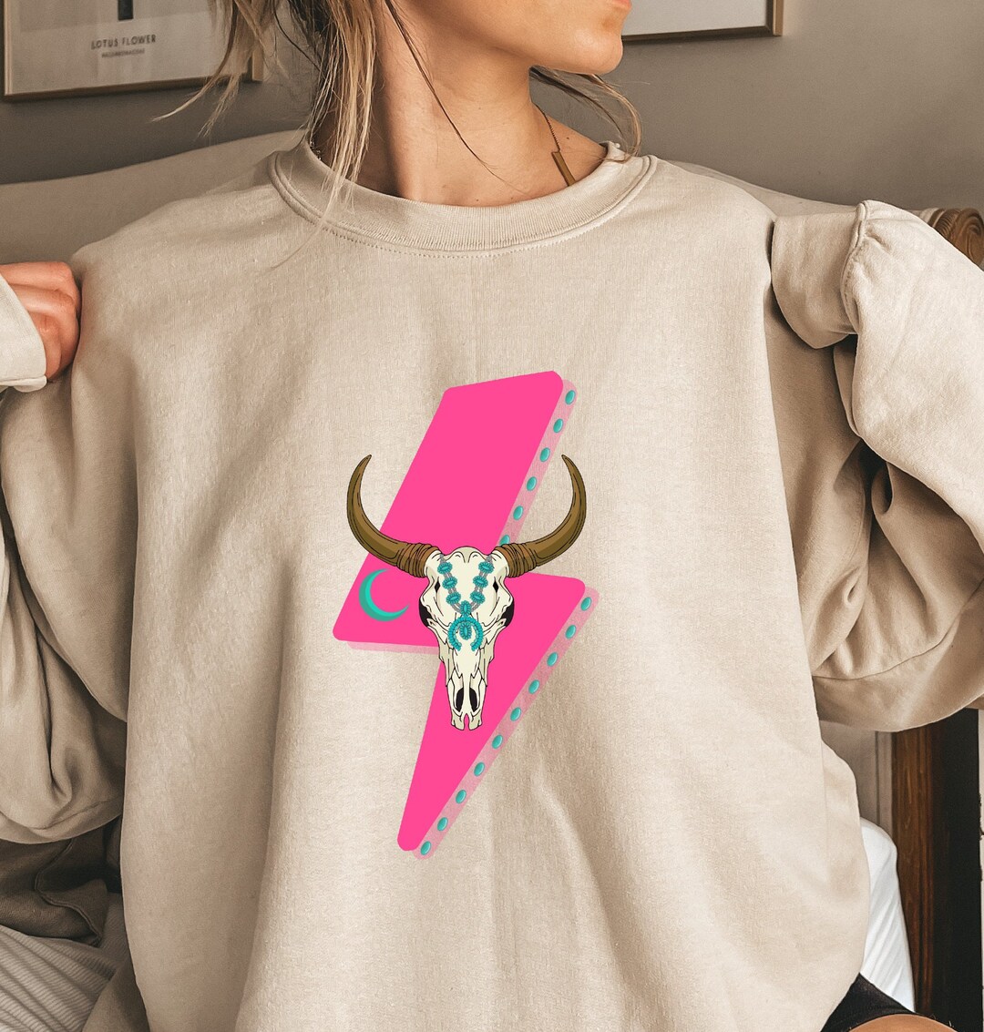 RTS Dtf Pink Lightning Bolt Ready to Press, Cute Transfer, Cowboy Hats ...