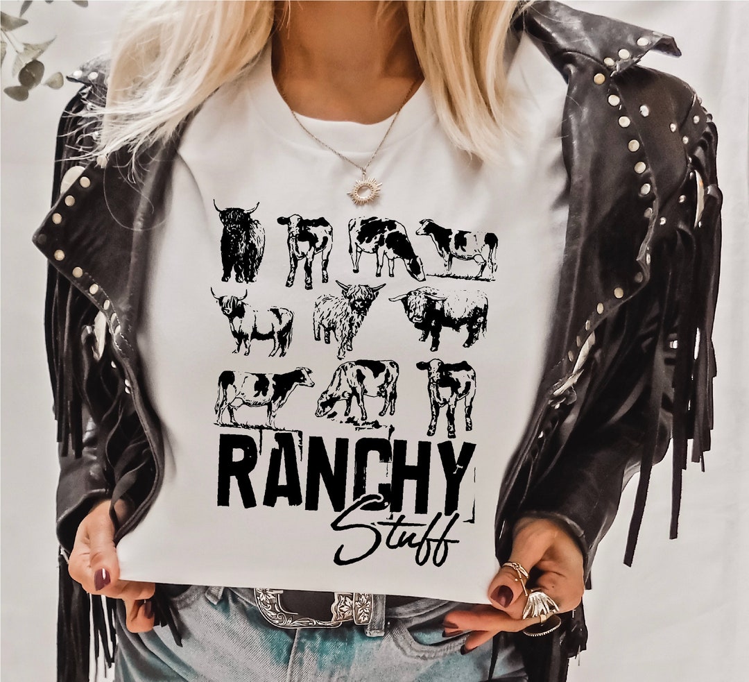 Ranchy Stuff Screen Print Transfer, Ready to Press, Ready to Ship, Cute ...