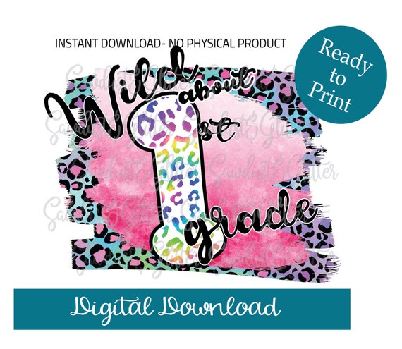 Wild About 1st Grade Digital Download INSTANT DOWNLOAD - Etsy