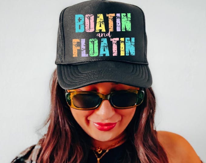 Boatin and Floatin Hat Screen Print Transfer, Ready to Press, Ready to ...