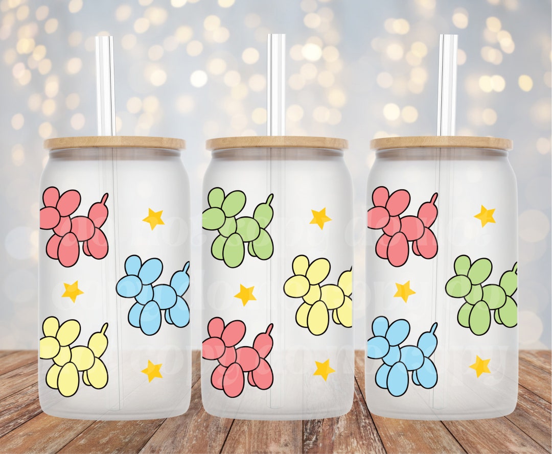 Balloon Animal Dog UVDTF Transfer Wrap Ready to Apply, Cute Design ...