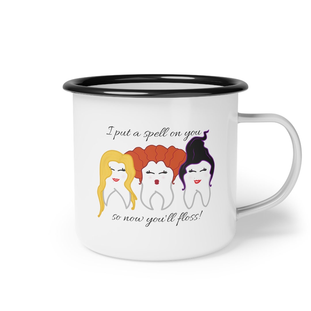 Dental Themed Three Witches Teeth I Put A Spell on You Enamel - Etsy