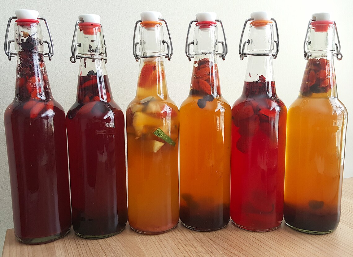 Bucha Brewers Deluxe Kombucha Starter Kit, Kombucha Kit With Bottles ...