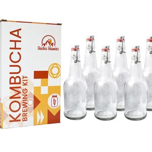 Bucha Brewers Deluxe Kombucha Starter Kit, Kombucha Kit With Bottles ...