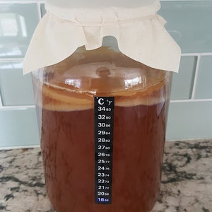 Cloth Kombucha Covers With Rubber Bands - 5 Pack Unbleached Cotton ...