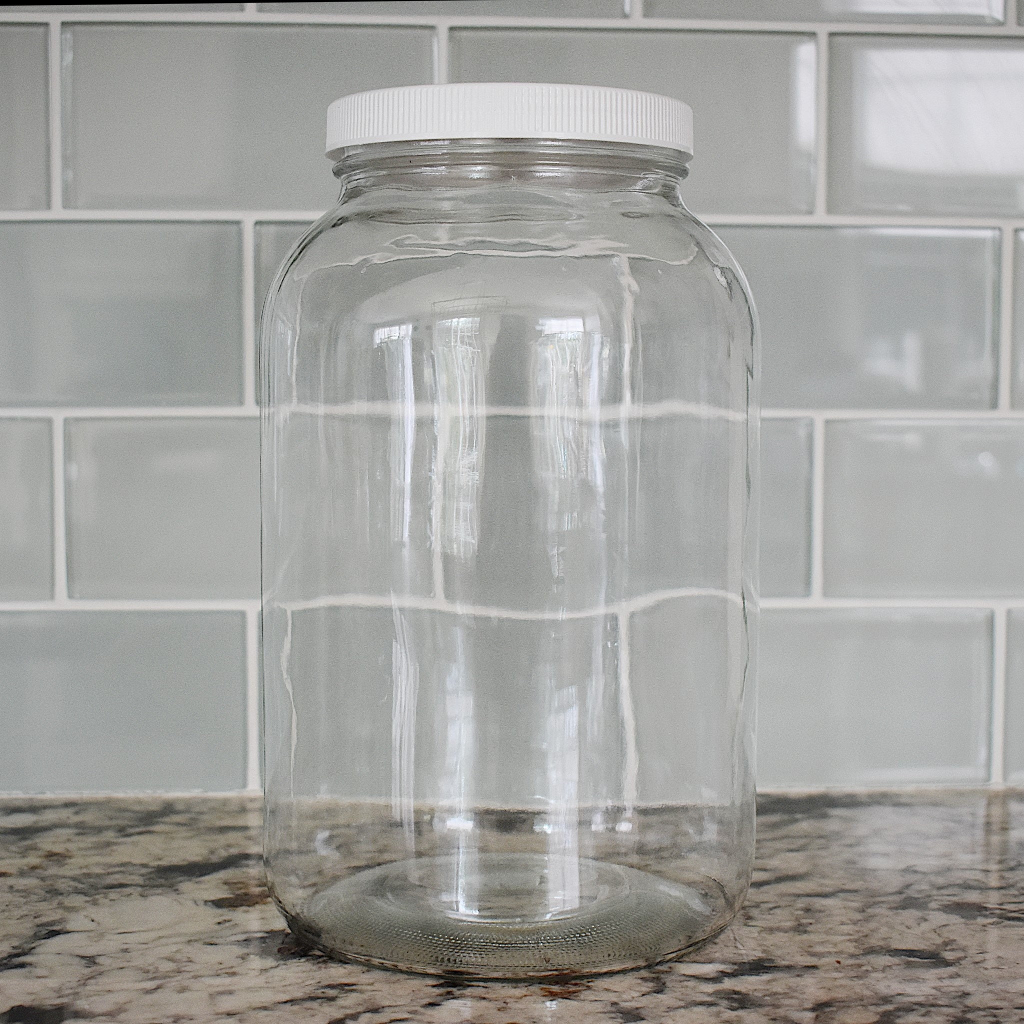 1 Gallon Glass Kombucha Jar, Kombucha Jar With Bpa-free Plastic Lid ...