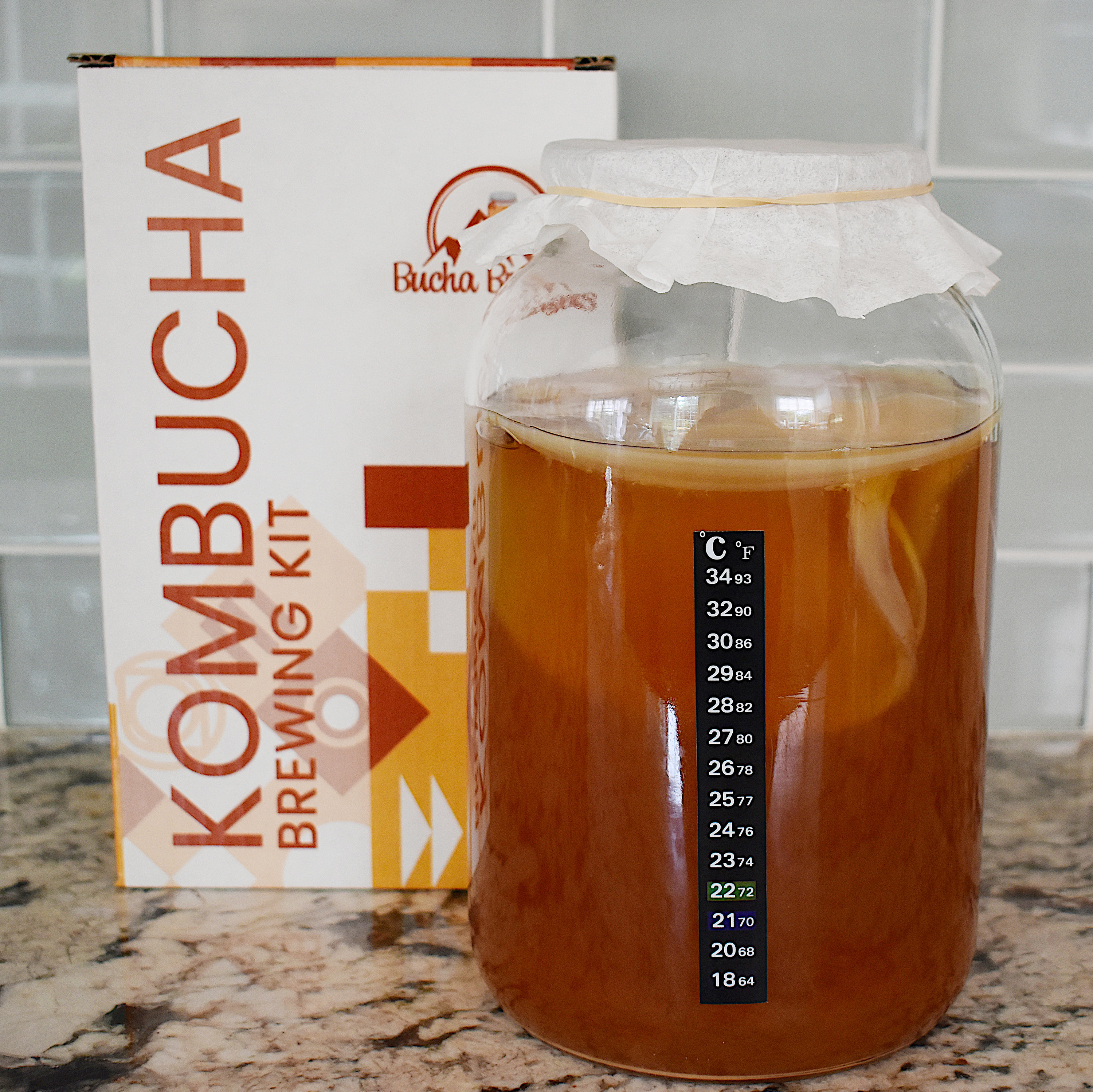 Bucha Brewers Deluxe Kombucha Starter Kit, Kombucha Kit With Bottles ...