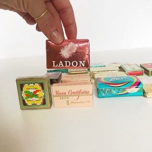 Vintage Set of Mini Soap / Retro Soap in Small Format / Travel Soap ...