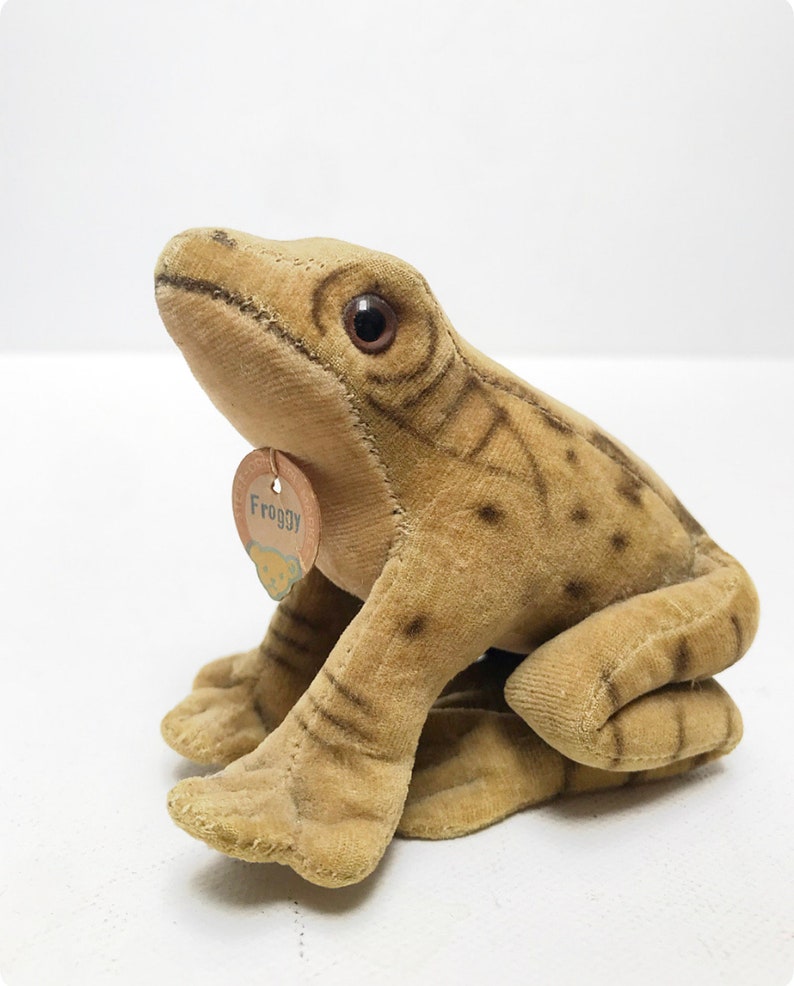 Vintage Steiff Plush Toy "froggy" Frog, Cuddly Toy, 1959 - 1967 - Etsy