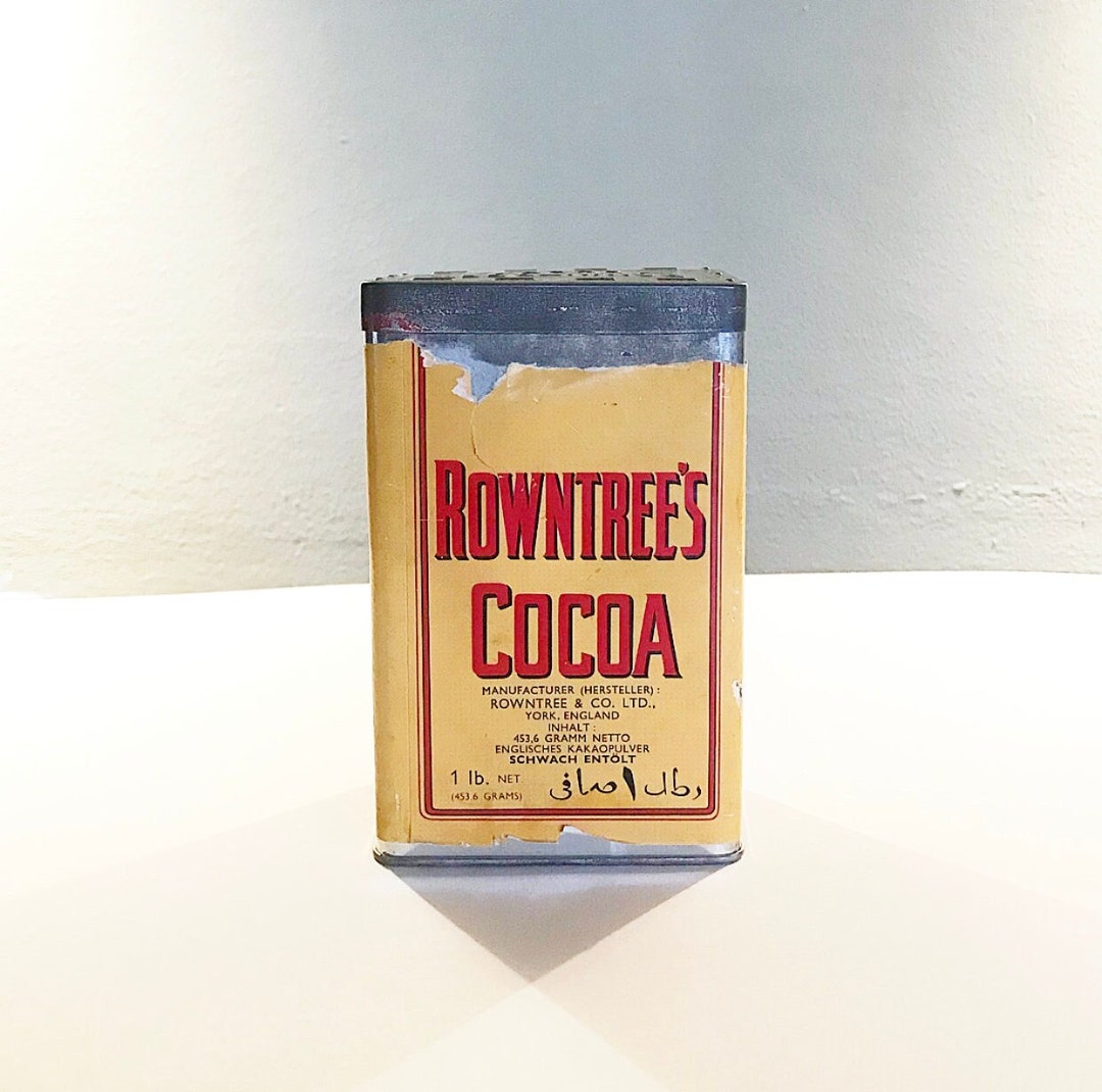 Vintage Tin "rowntree's Cocoa" Rowntree & Co. Ltd., York, England ...