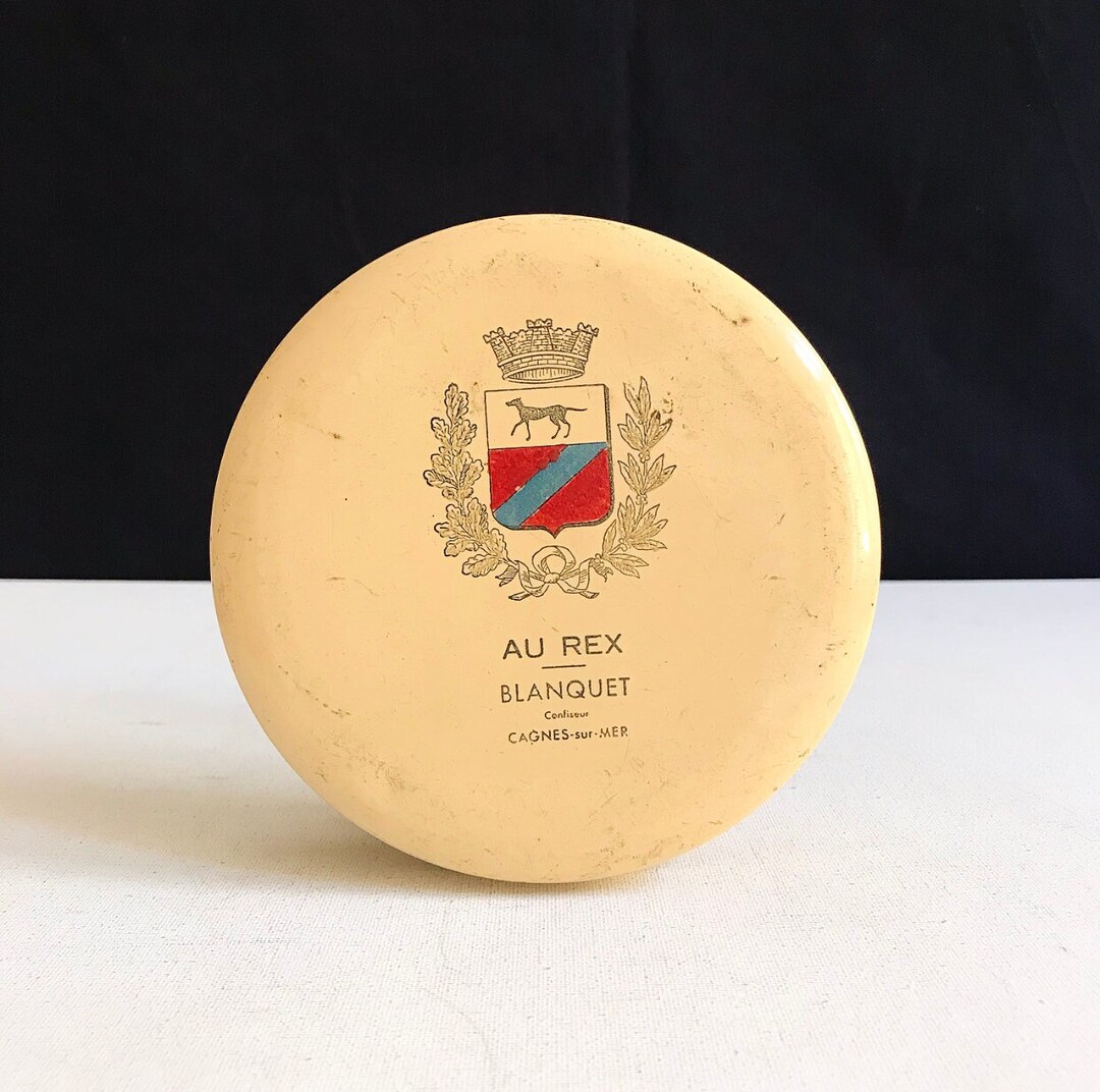Vintage Chocolates Tin "au Rex" Blanquet, Confiseur , Cagnes-sur-mer ...