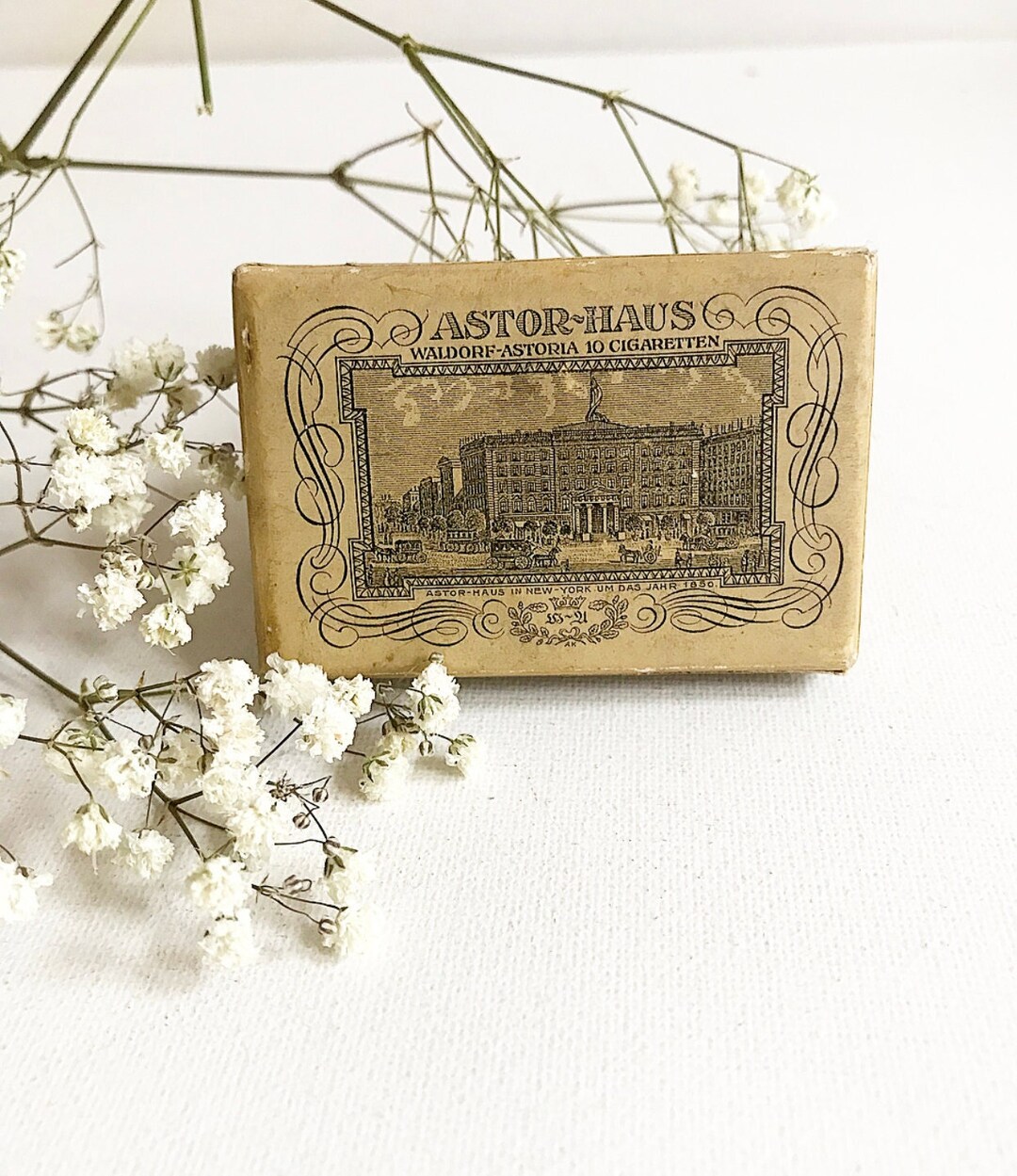 Antique / Astor House, Walldorf Astoria, New York / Cigarette Box ...