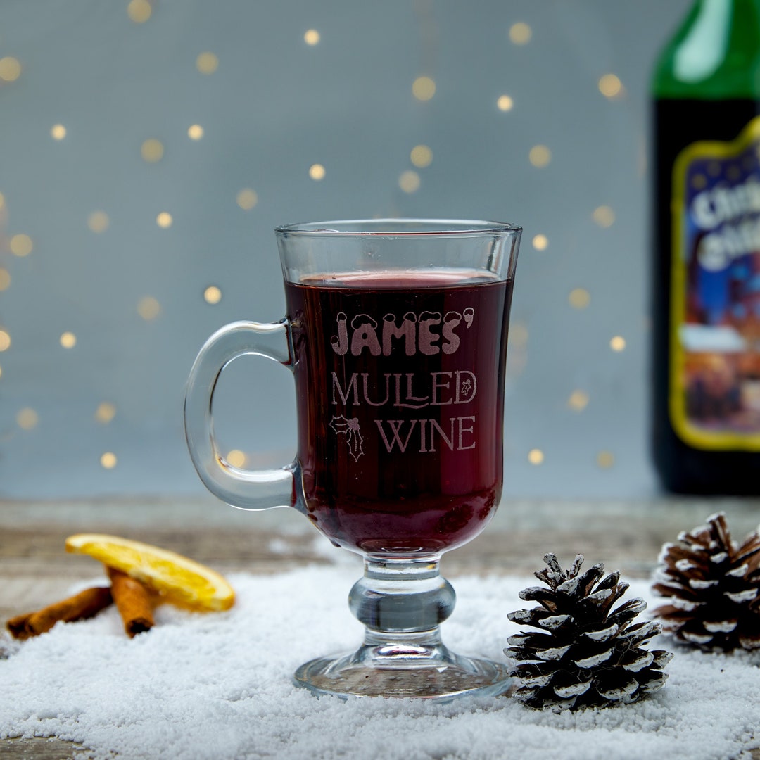 Personalized Mulled Wine Glass Gluhwein Glass Secret Santa - Etsy
